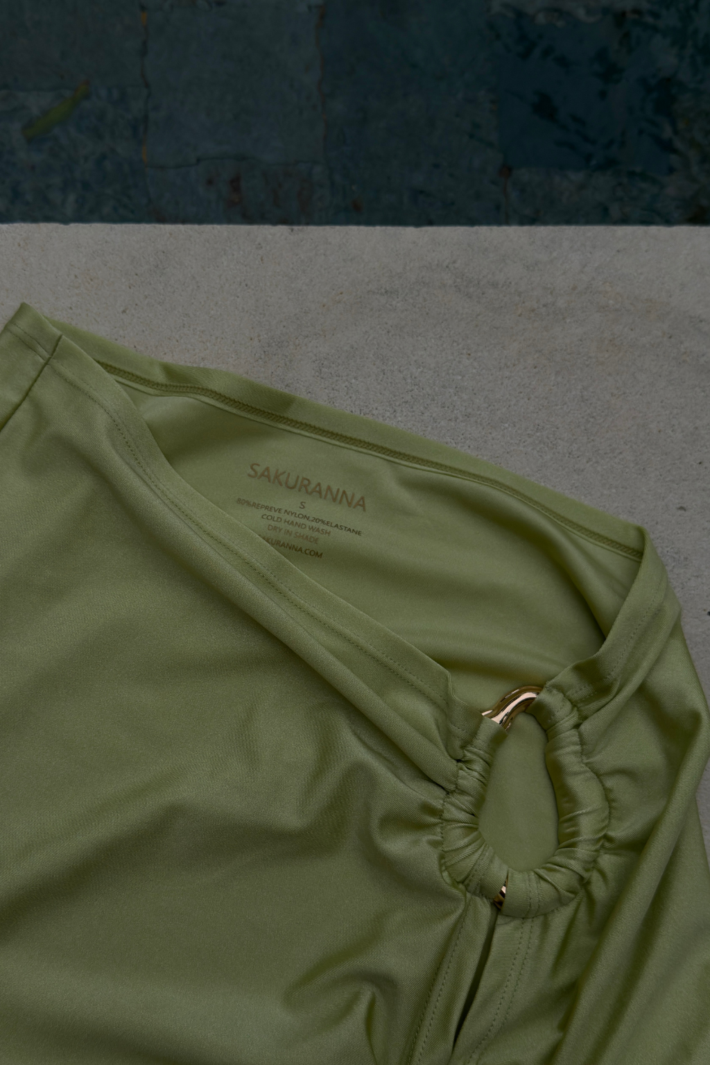 Mini skirt in Lime - recycled material – Sakuranna